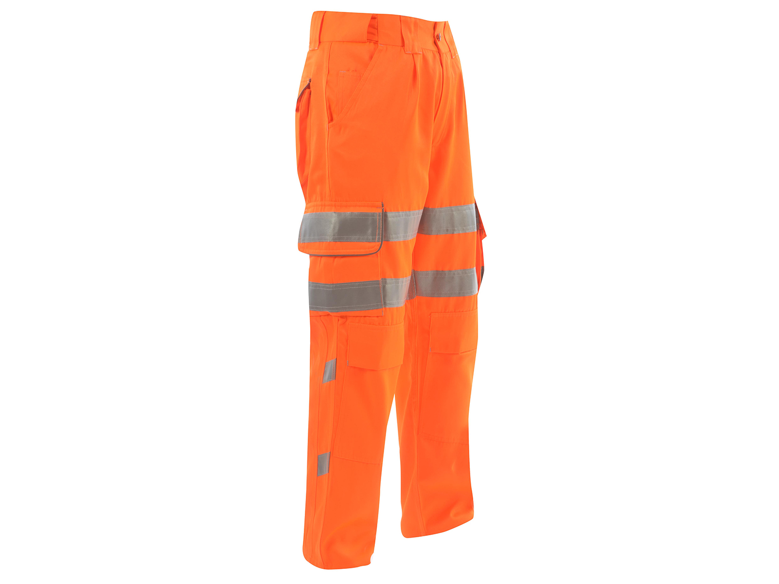 Ladies HV Polycotton Cargo Trouser With Flexi Waist | Bodyguard Workwear