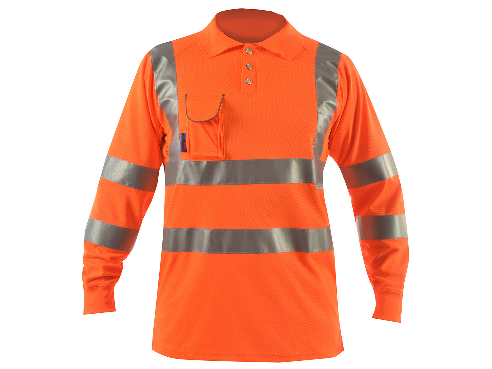 Long Sleeve Hi Vis Polo Shirt Bodyguard | Bodyguard Workwear